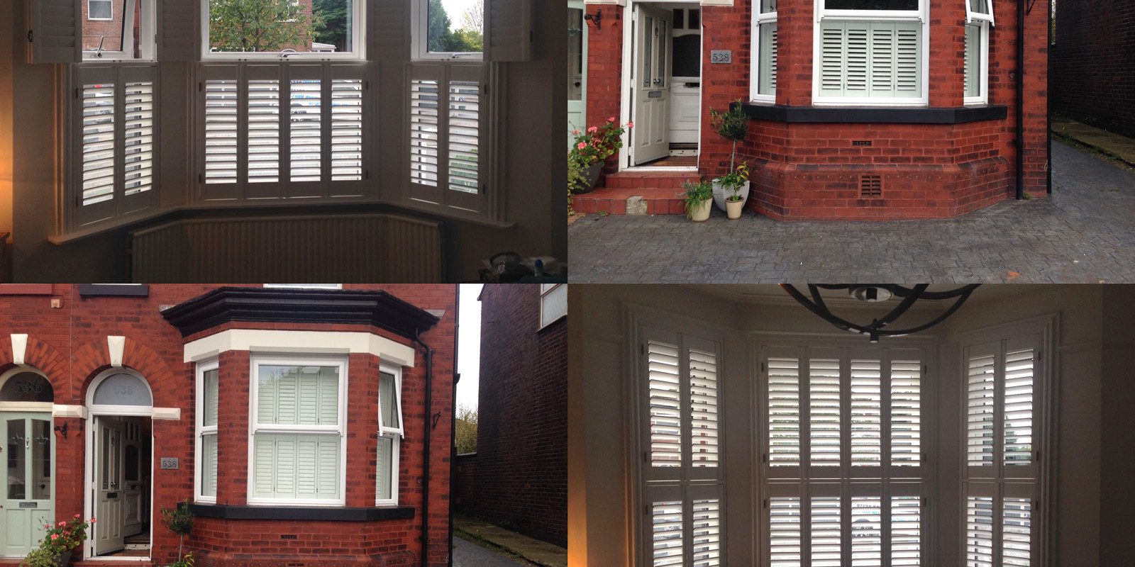 Tier on Tier Shutter with the Top Panels Open & Closed | Absolute Shutters